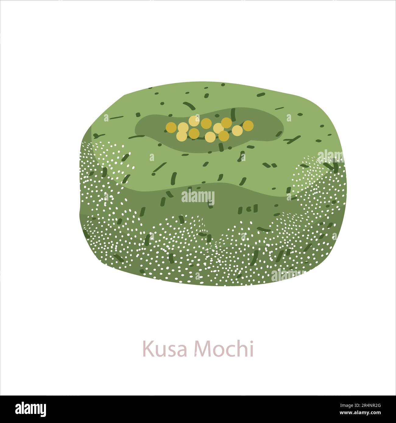 Kusa Mochi. Japanese traditional sweet made from leaves of yomogi ...