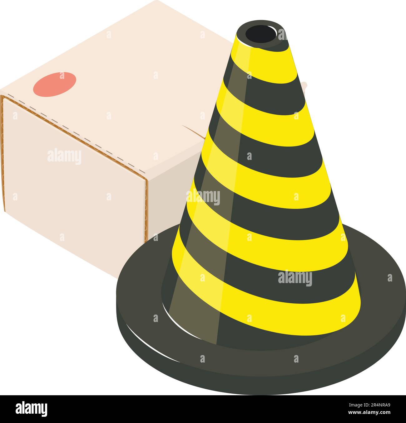 Bright yellow road closed sign Stock Vector Images - Alamy