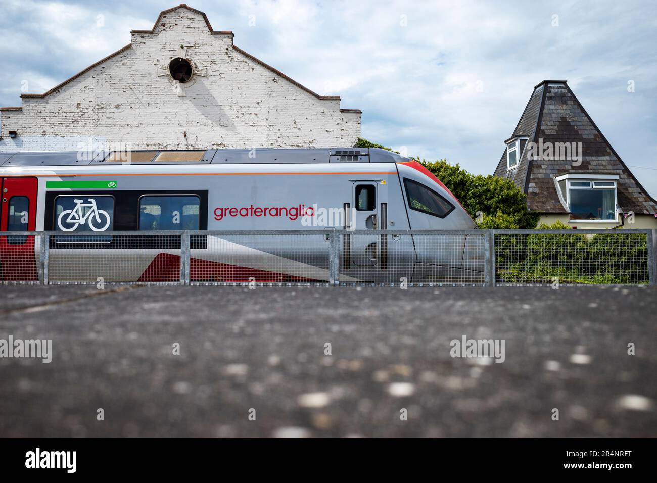 GreaterAnglia passenger train Woodbridge Suffolk Stock Photo - Alamy