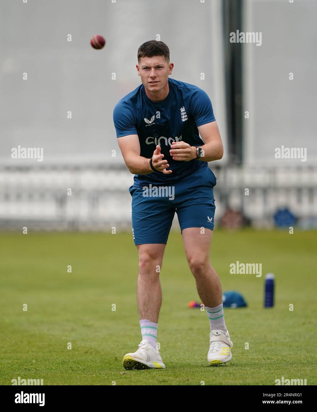 England's Matthew Potts during a Nets Session at Lord's Cricket Ground ...