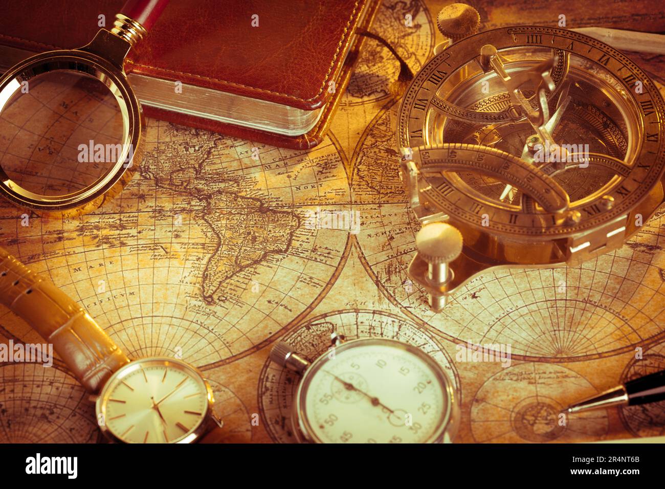 Brass map instruments hi-res stock photography and images - Alamy