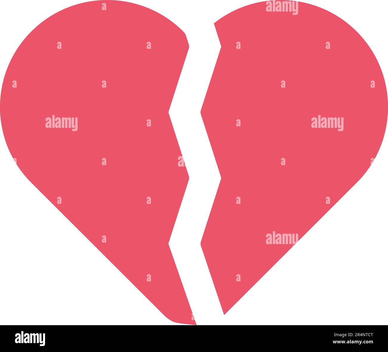 Broken Heart icon vector image Stock Vector Image & Art - Alamy