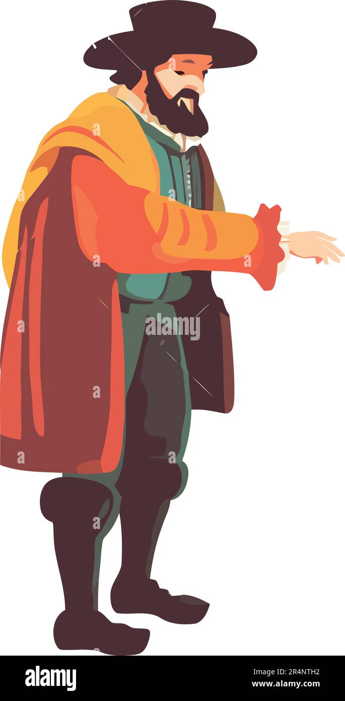 Male renaissance costume fashion Stock Vector Images - Alamy