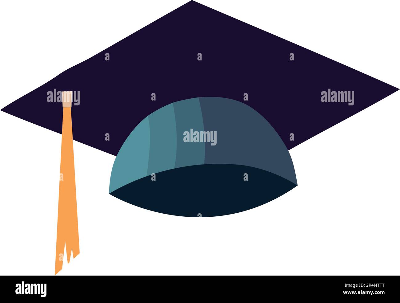 Success symbolized by graduation cap Stock Vector Image & Art - Alamy