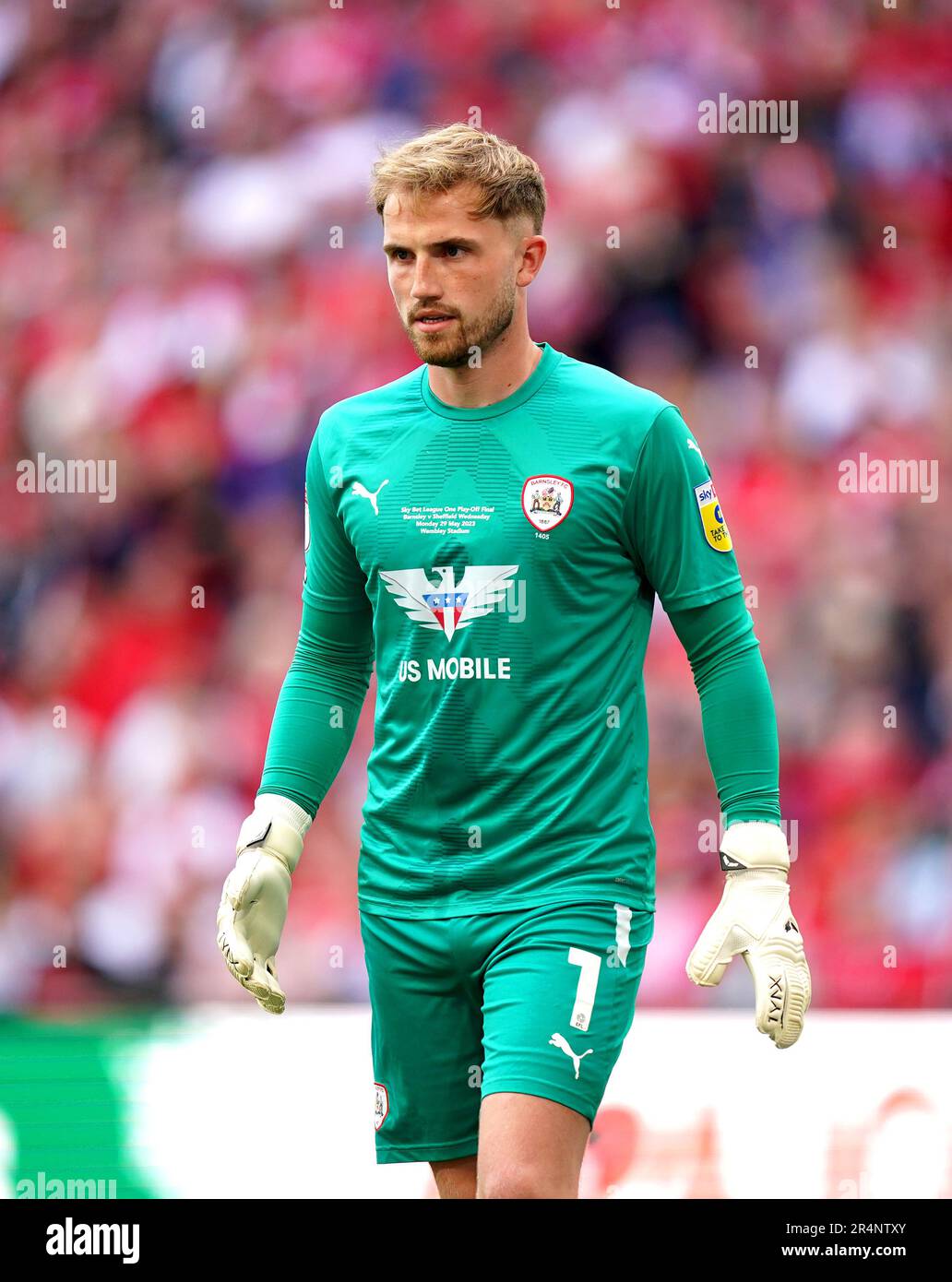 Barnsley goalkeeper Harry Isted during the Sky Bet League One play-off ...