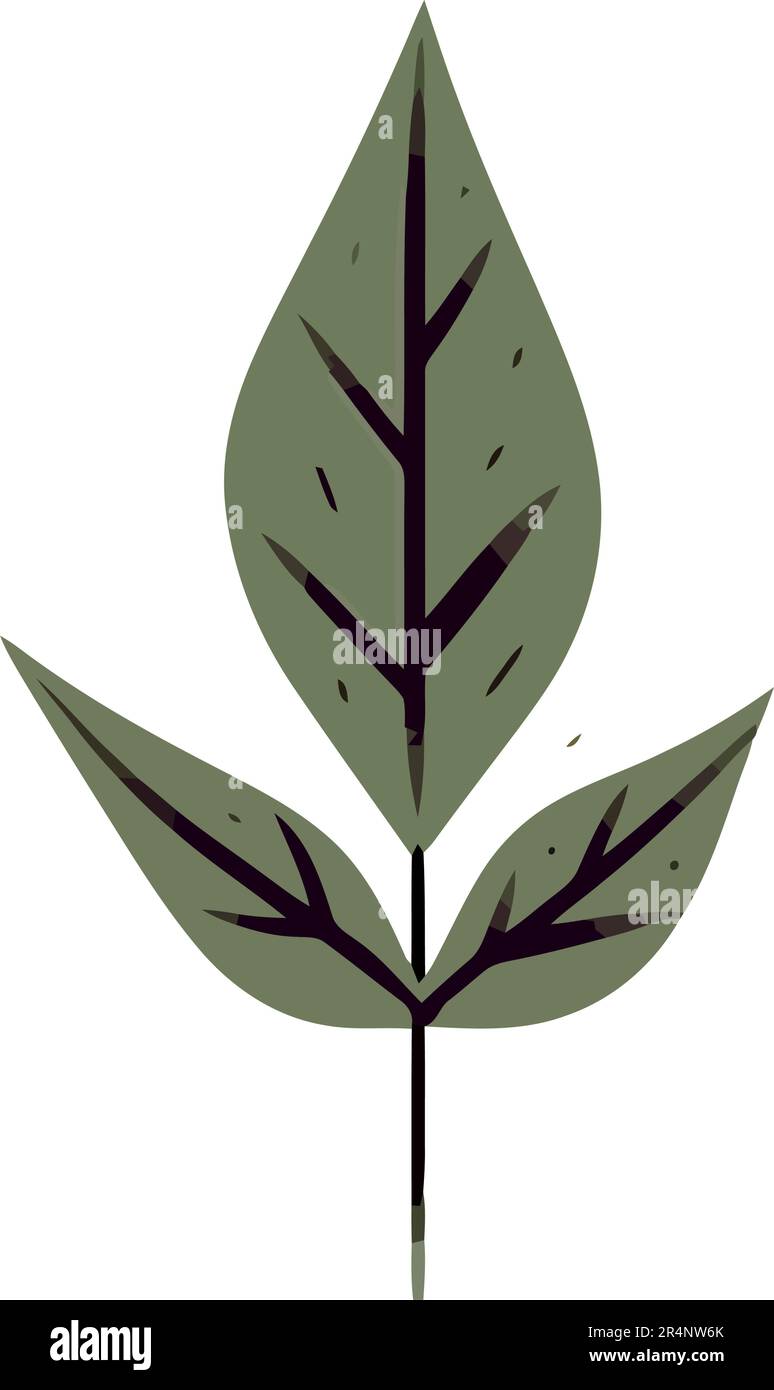 Green leaves symbolize growth and nature beauty Stock Vector Image ...