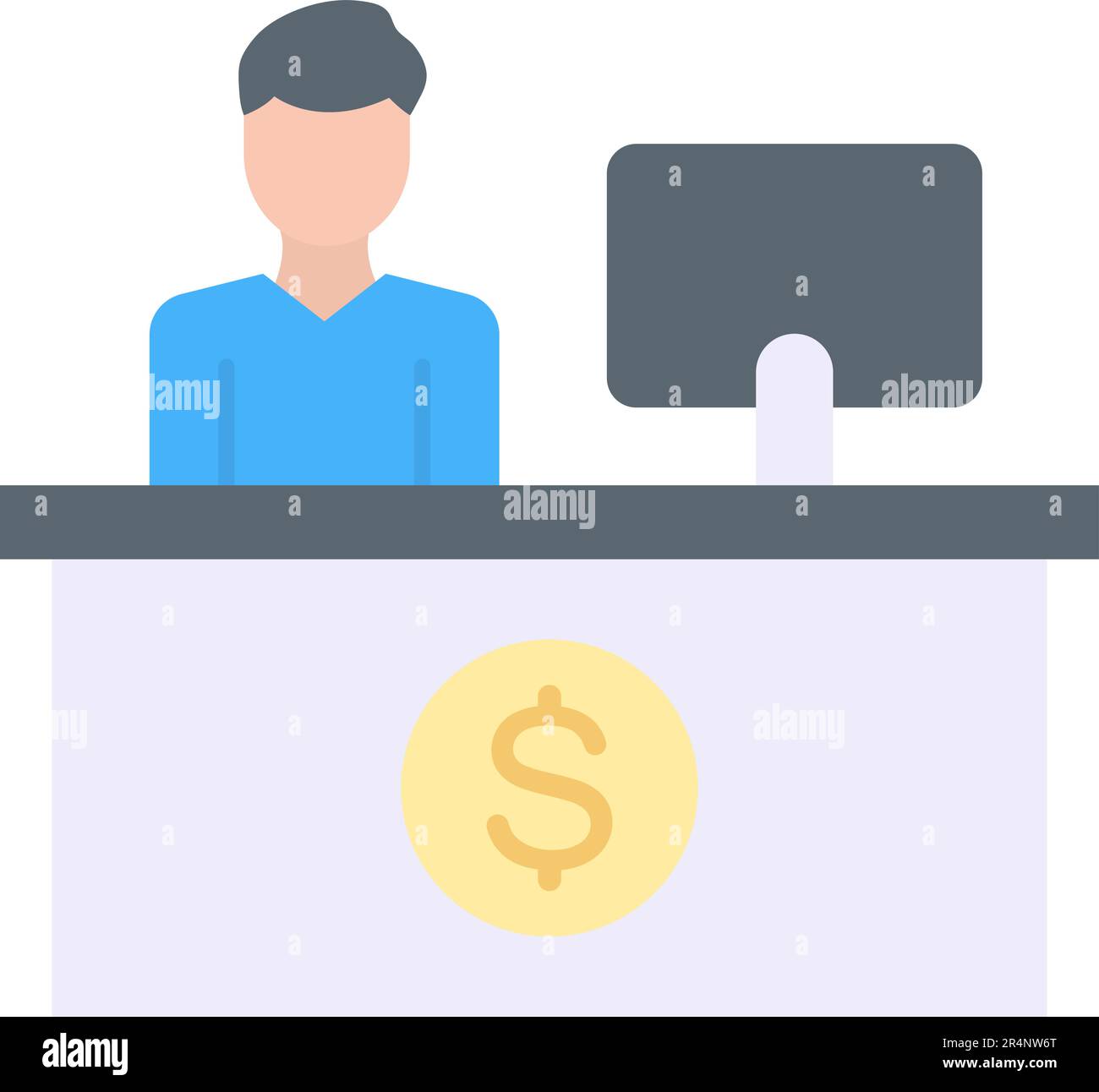 Cash Counter icon vector image Stock Vector Image & Art - Alamy