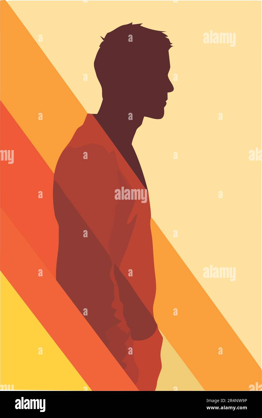 Back lit silhouette shape Stock Vector Images - Alamy