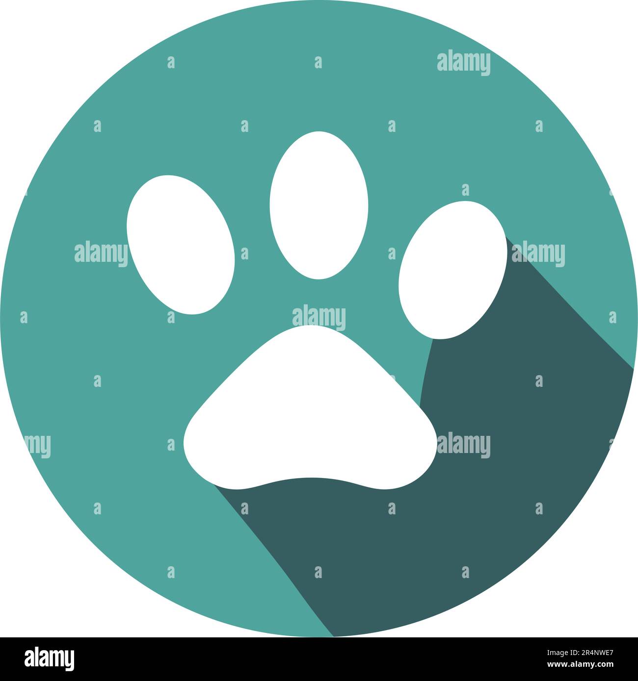 Cute puppy small blue footprint Stock Vector Image & Art - Alamy