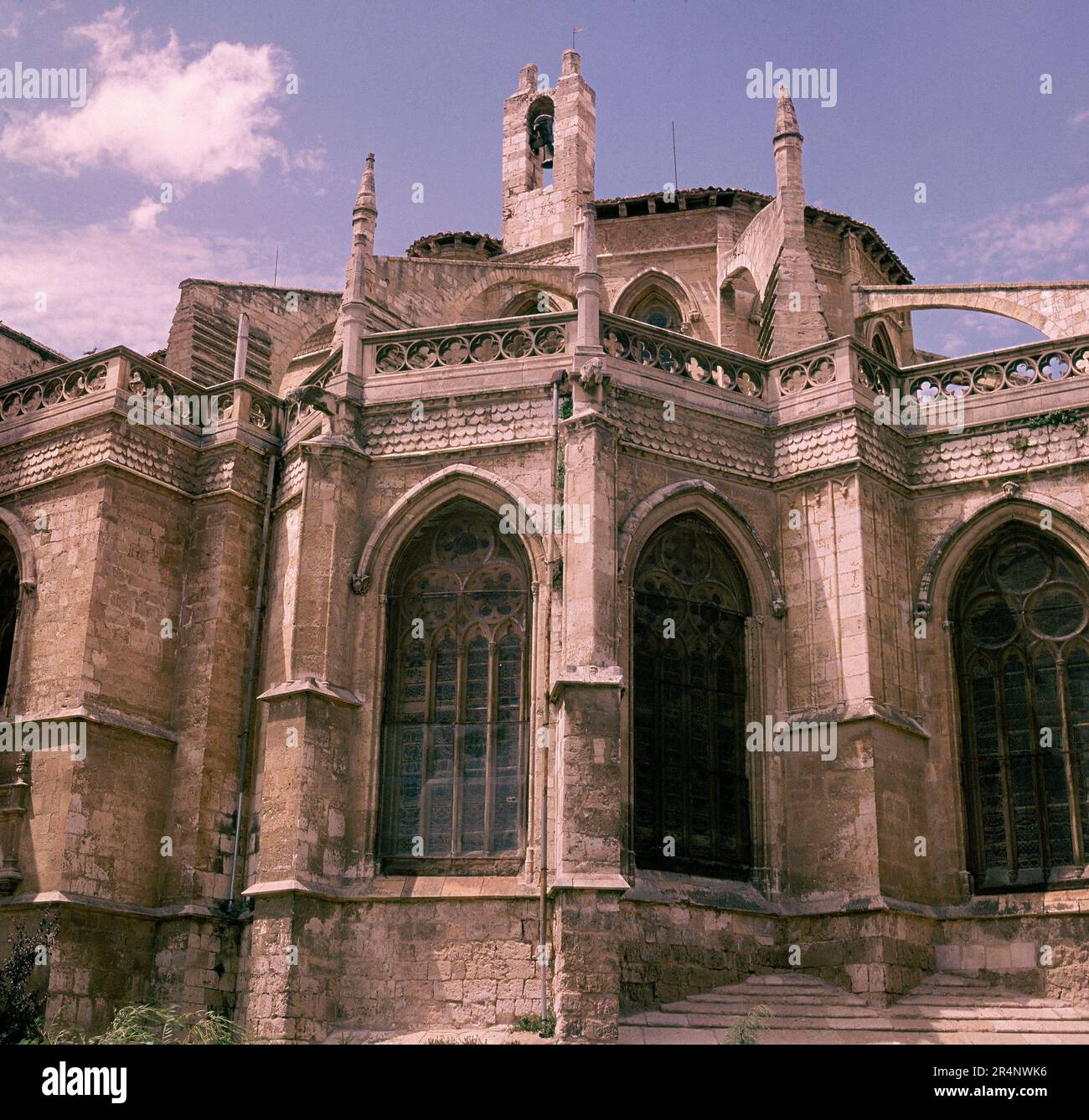 DETALLE DEL ABSIDE DE LA CATEDRAL DE PALENCIA - SIGLO XIV - GOTICO ...