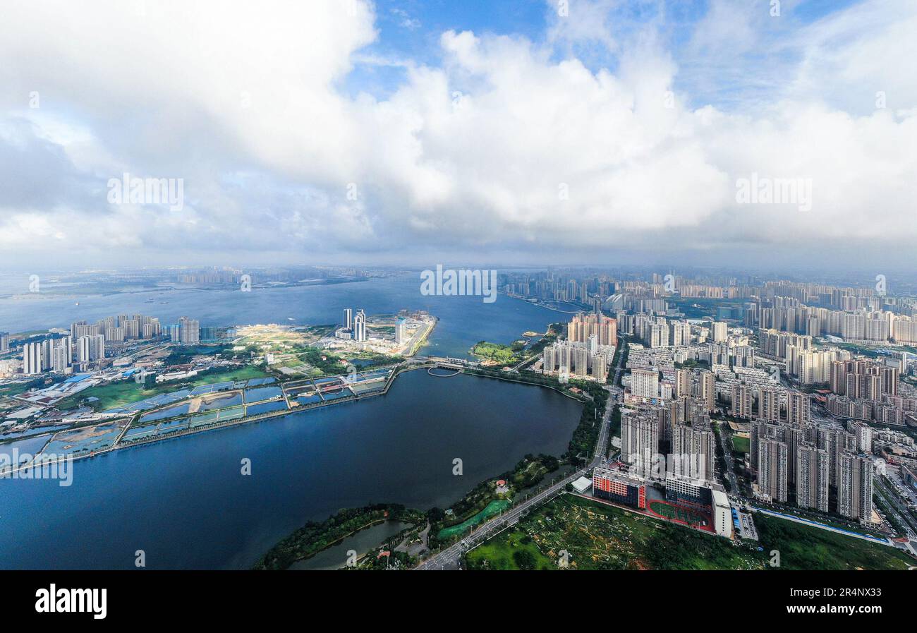 Zhanjiang. 25th May, 2023. This aerial photo taken on May 25, 2023 ...