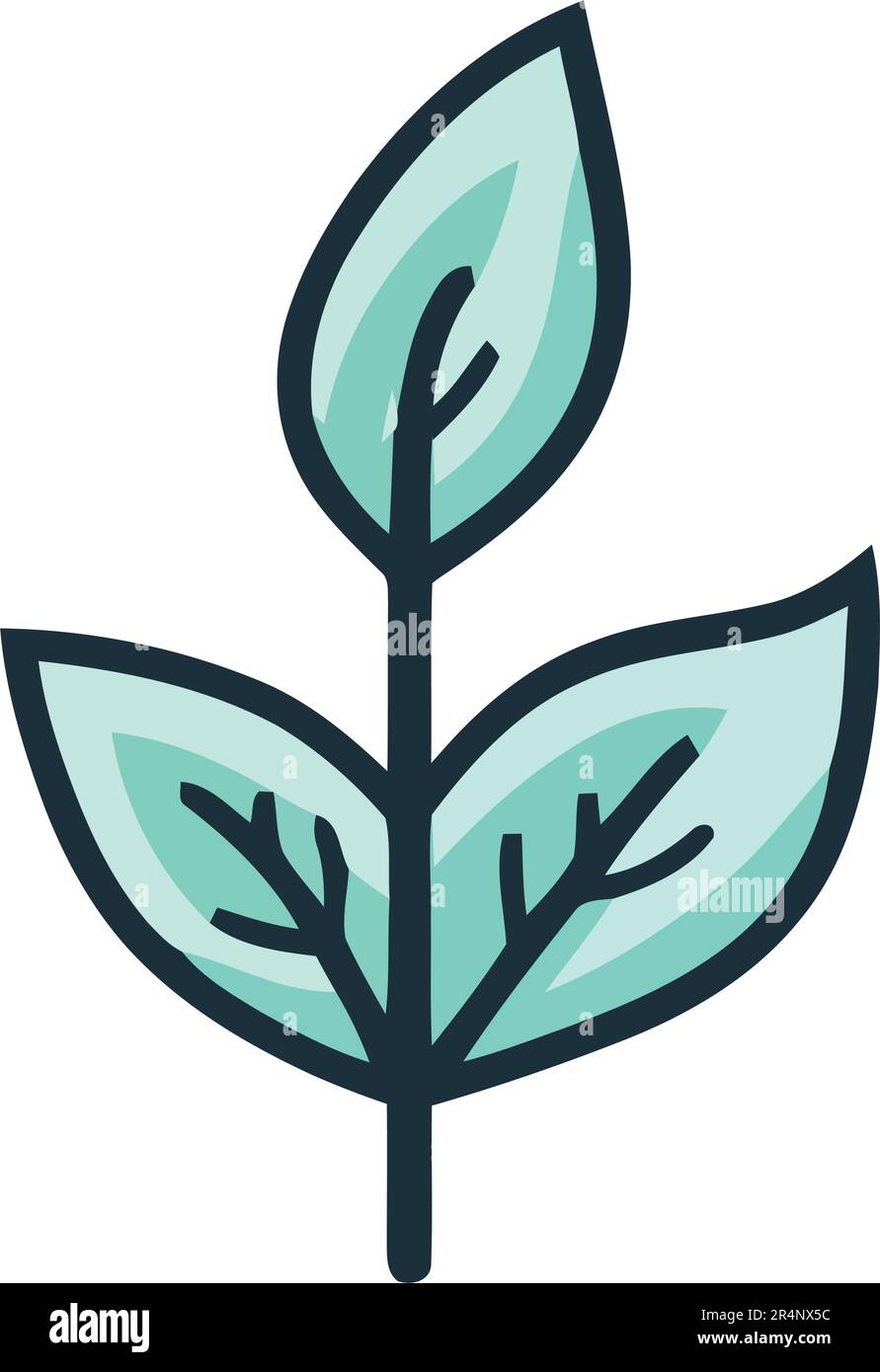 Green nature symbolizes growth icon Stock Vector Image & Art - Alamy