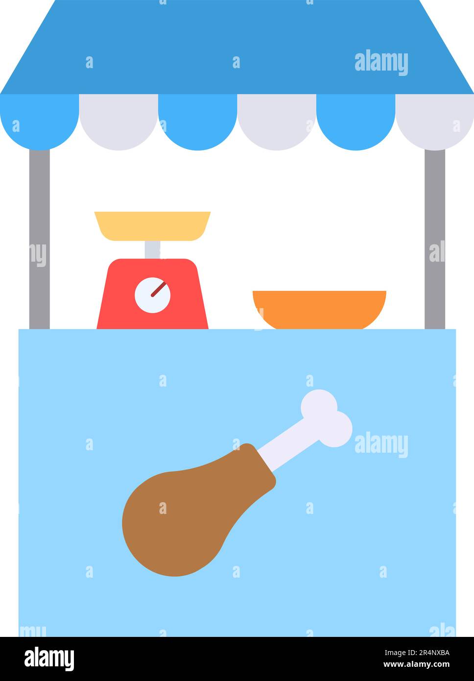 Chicken Shop icon vector image Stock Vector Image & Art - Alamy