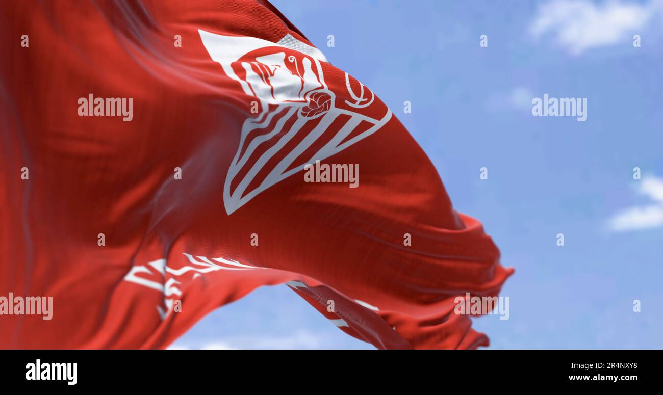 Sevilla fc logo flag symbol hi-res stock photography and images - Alamy