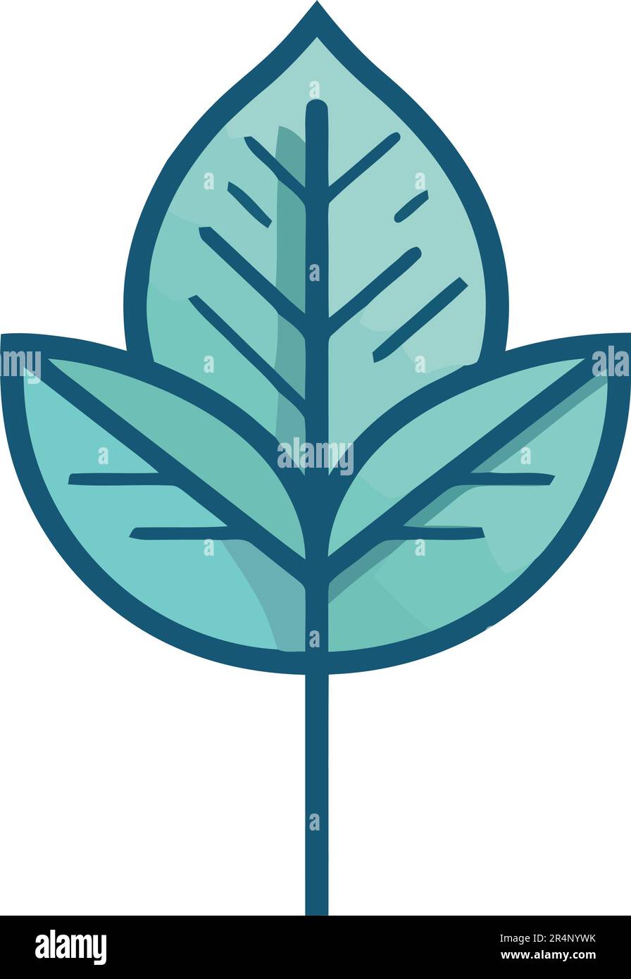 Green leaves symbolize nature growth and beauty Stock Vector Image ...