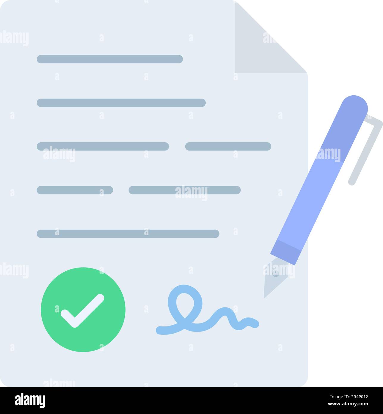 Contractual agreement Stock Vector Images - Alamy