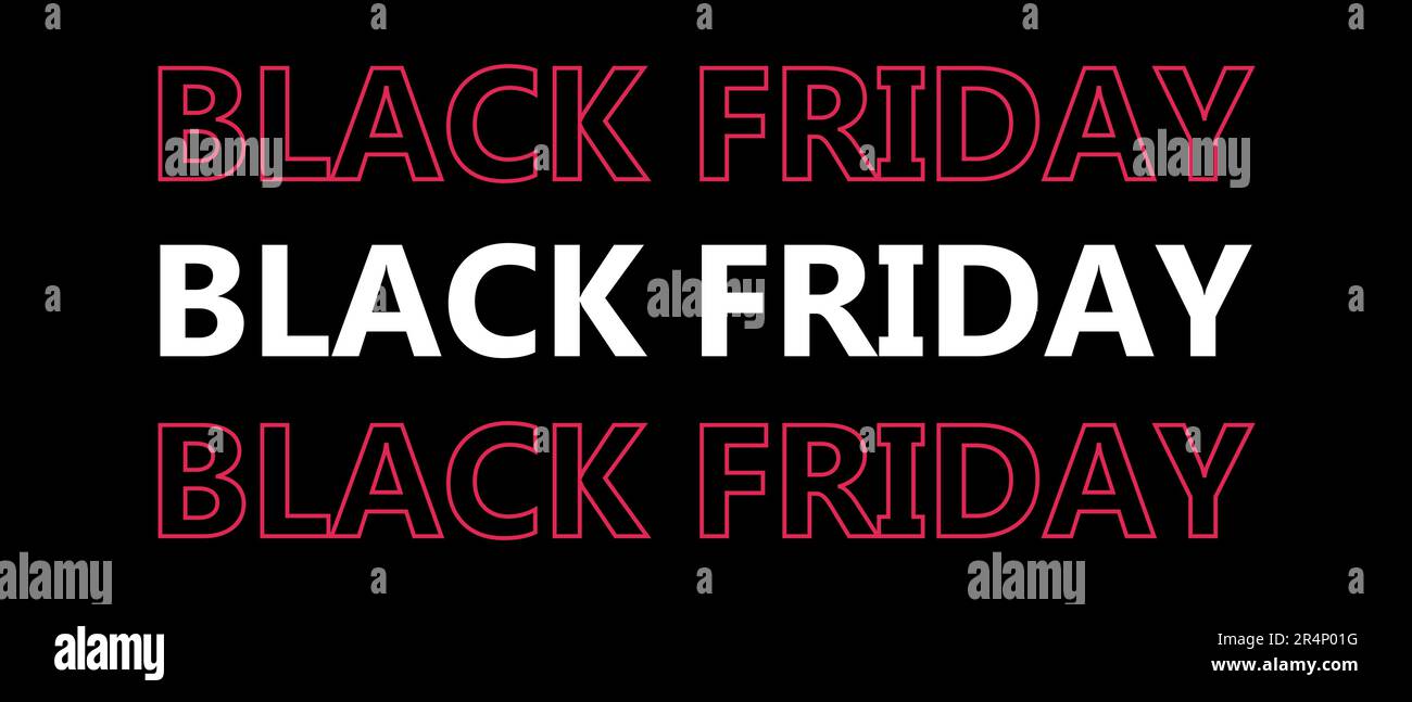 Black friday ad banner Stock Vector Images - Alamy
