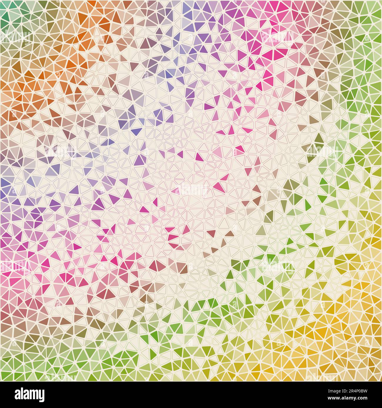 Abstract geometric background. Artistic scattered low poly triangles with colored gradient. Neat ...