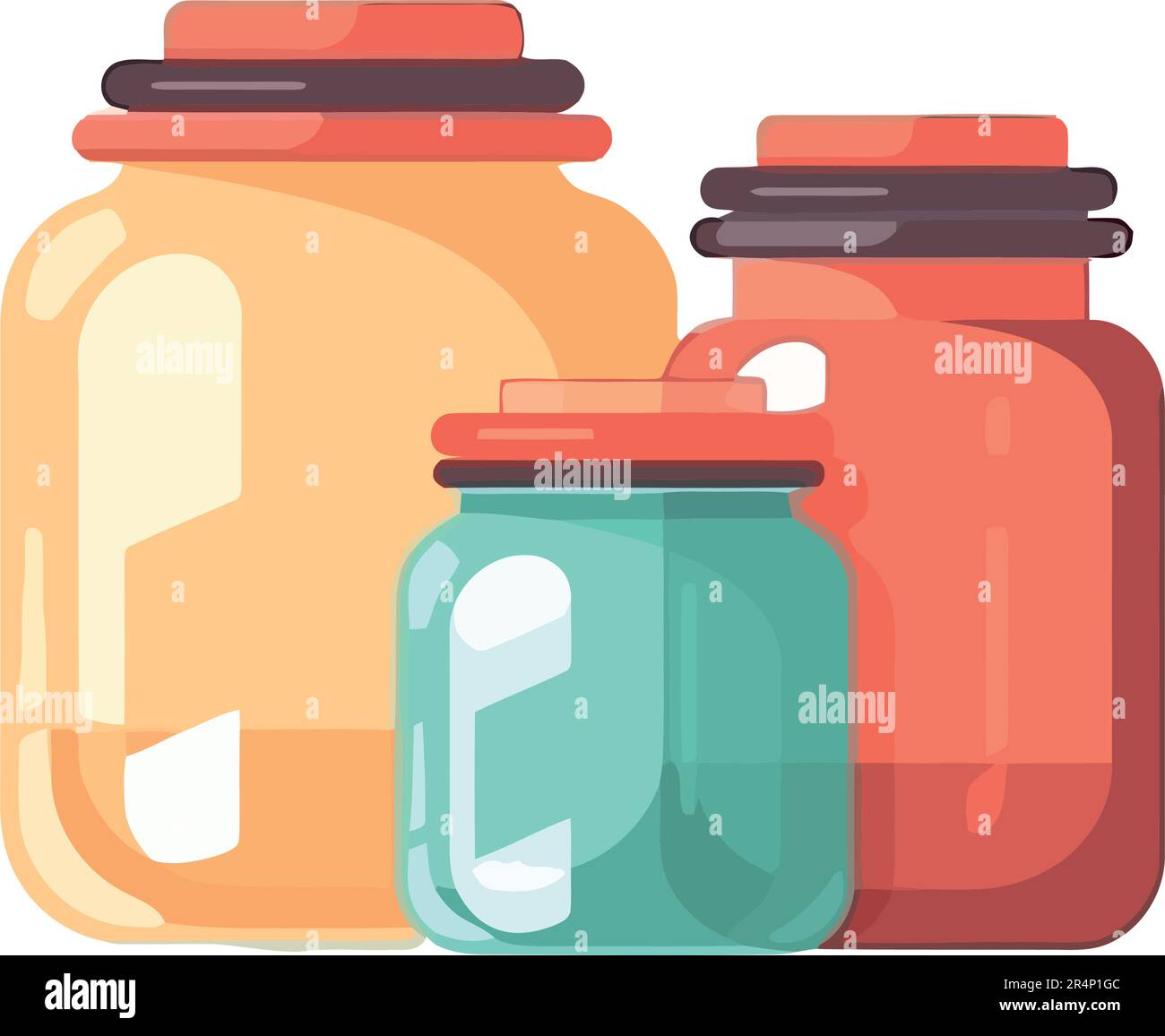 differents color glass jars icons Stock Vector Image & Art - Alamy