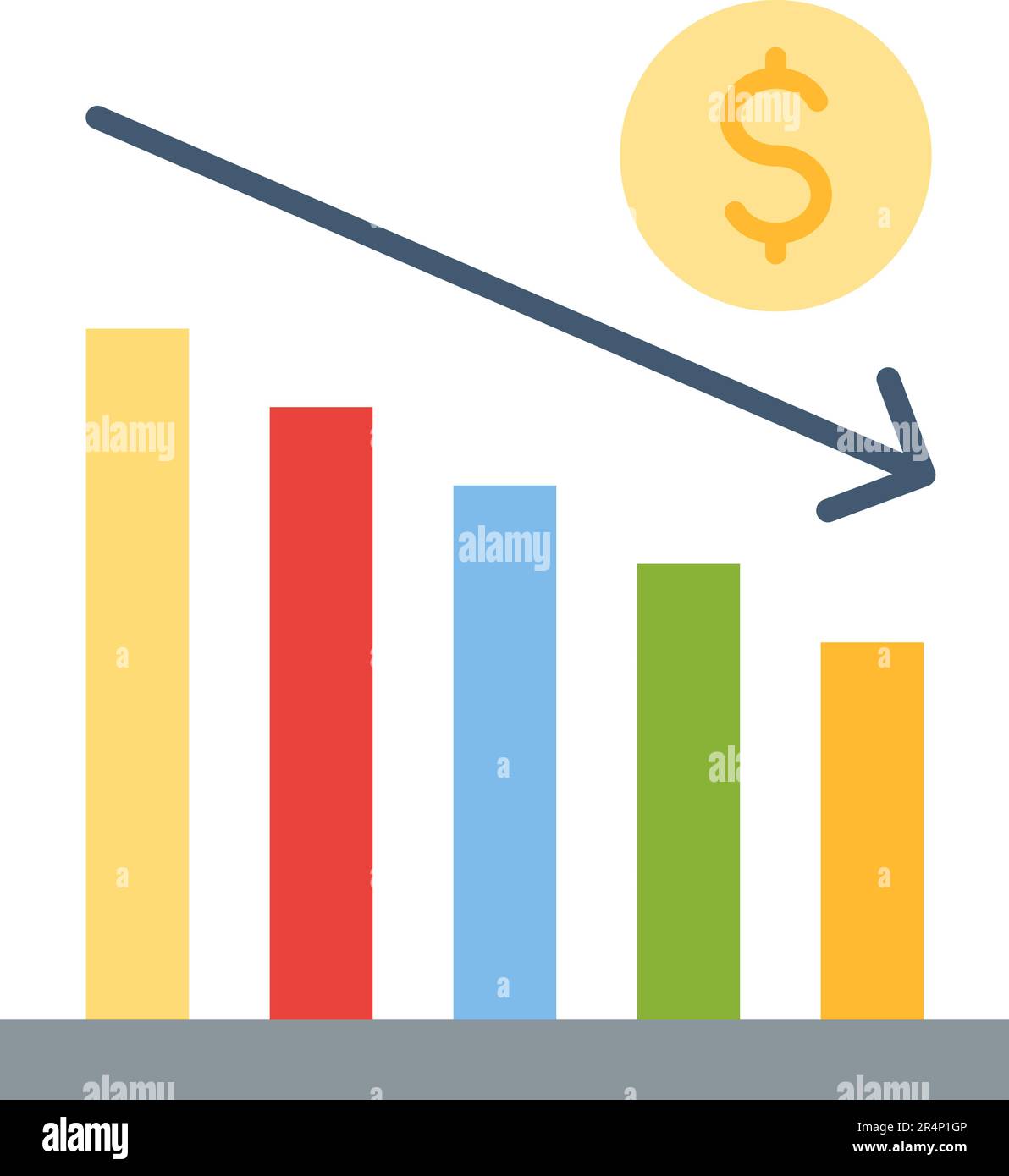 Decrease icon vector image Stock Vector Image & Art - Alamy