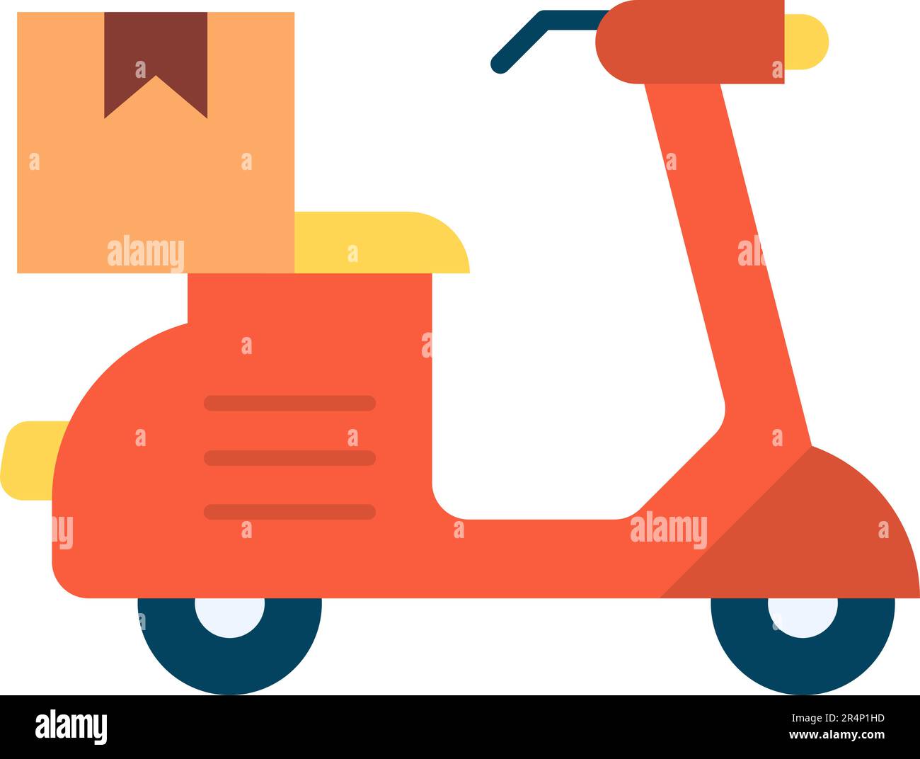 Delivery Bike icon vector image Stock Vector Image & Art - Alamy