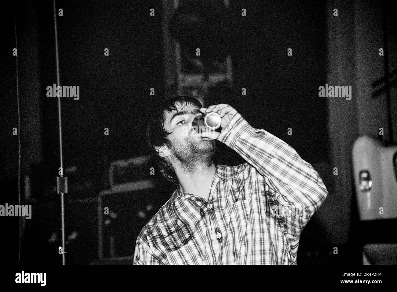 Liam Gallagher of Oasis at Cardiff International Arena CIA on the Be ...