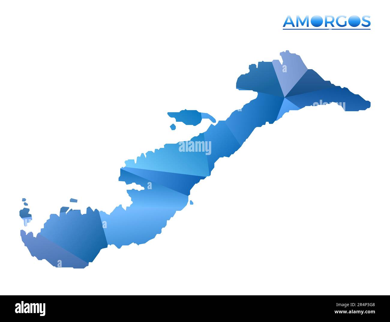 Amorgos map hi-res stock photography and images - Alamy
