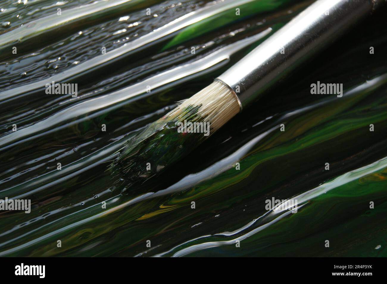 Wet paint brush hi-res stock photography and images - Alamy