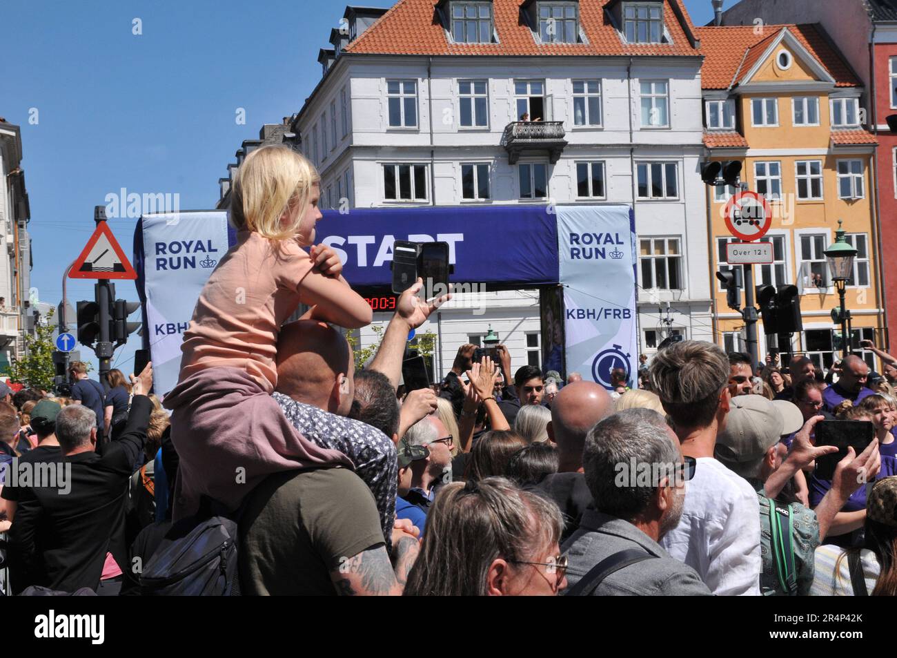 29 May 2023/ Travel and royal run sport fans summer day life at Nyhavn ...