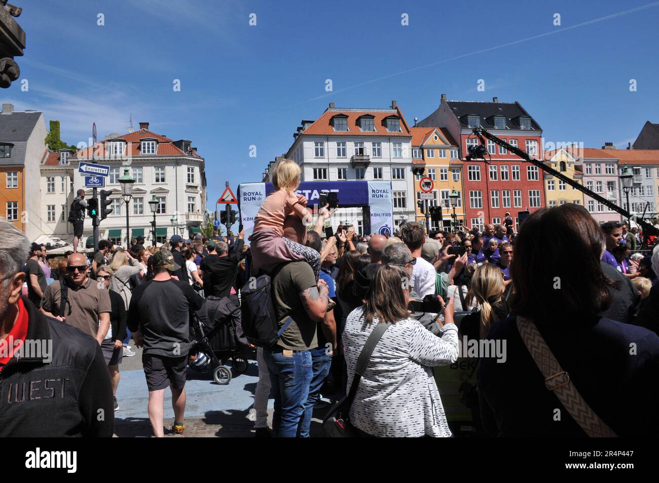 29 May 2023/ Travel and royal run sport fans summer day life at Nyhavn ...