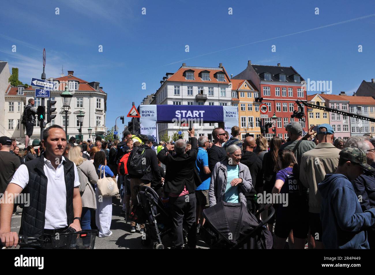 29 May 2023/ Travel and royal run sport fans summer day life at Nyhavn ...