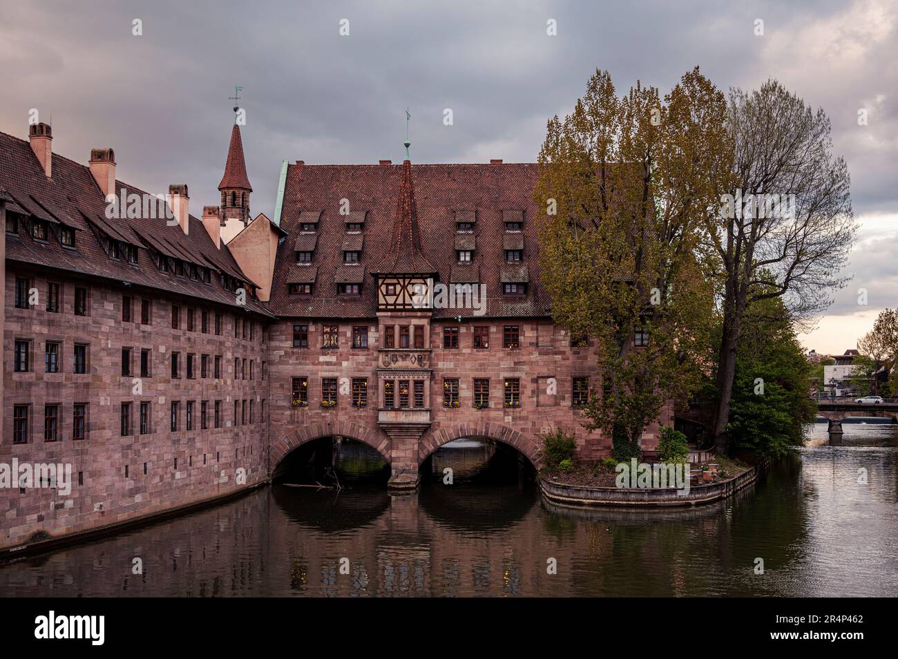 Hospital Of The Holy Spirit (Heilig-Geist-Spital) at sunset in ...