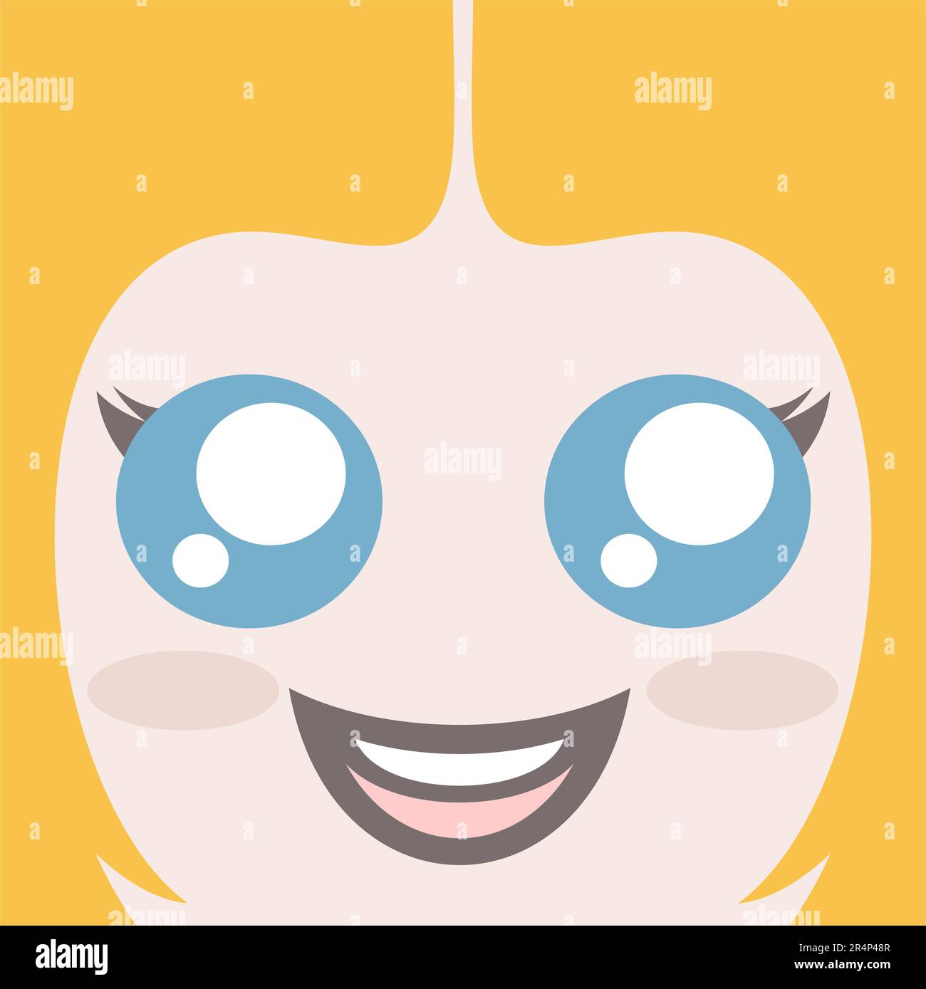 Design of face flat draw Stock Vector Image & Art - Alamy