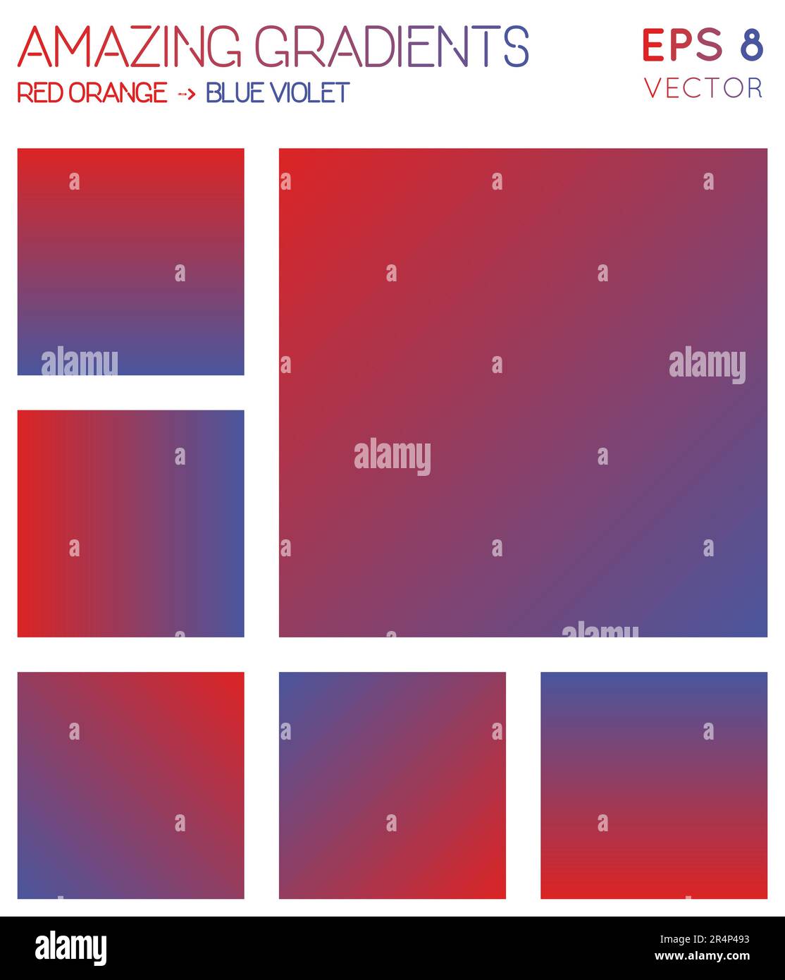 Orange red indigo blue Cut Out Stock Images & Pictures - Alamy