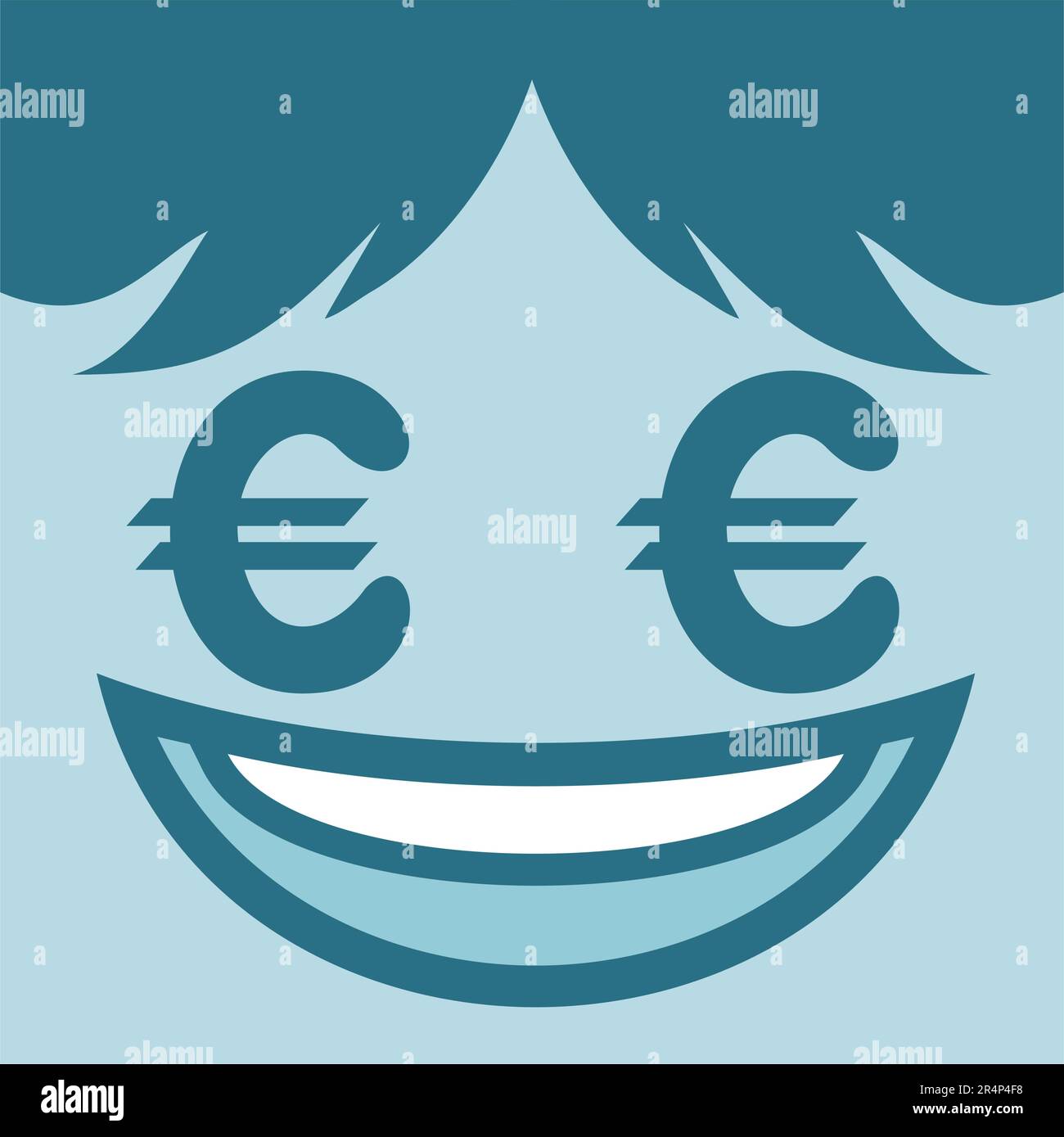 Euro face Stock Vector Images - Alamy