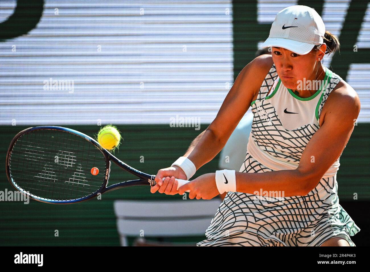 Xiyu WANG of China during the second day of Roland-Garros 2023, Grand ...