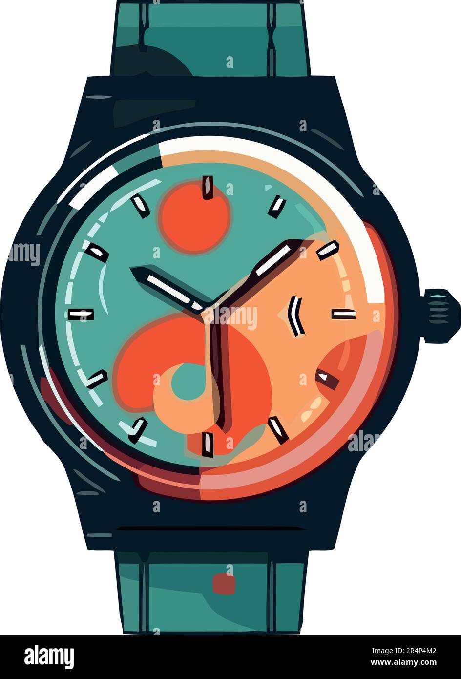 Modern clock design symbolizes business Stock Vector Image & Art - Alamy