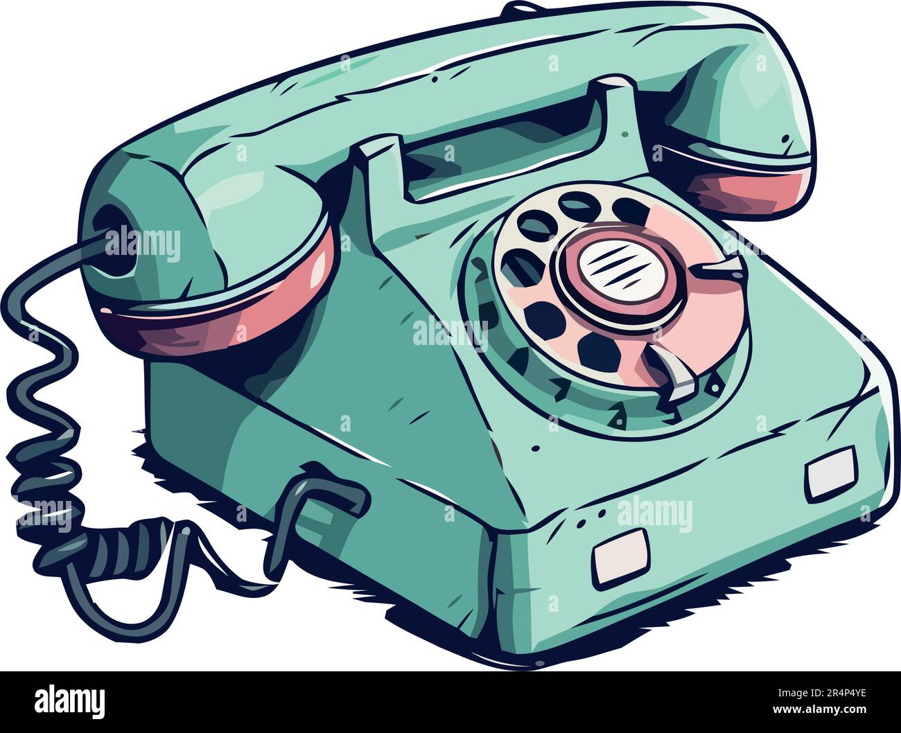 Talking business using old rotary phone symbol Stock Vector Image & Art ...