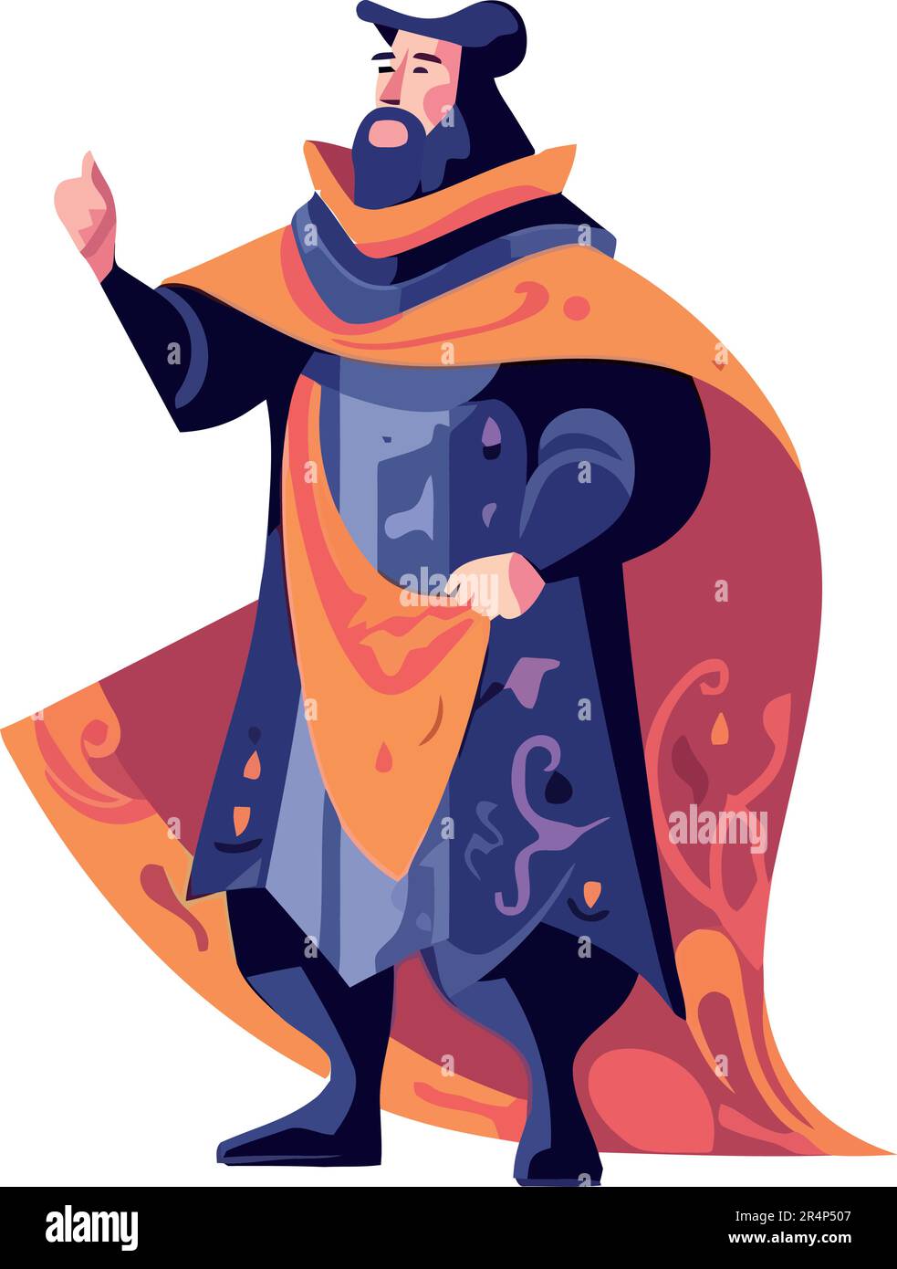 renaissance man wearing traditional suit Stock Vector Image & Art - Alamy