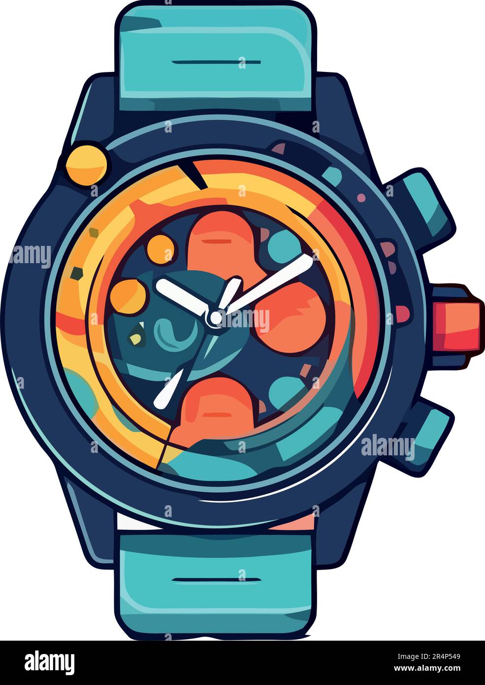 Time symbolized by clock face, countdown begins Stock Vector Image ...