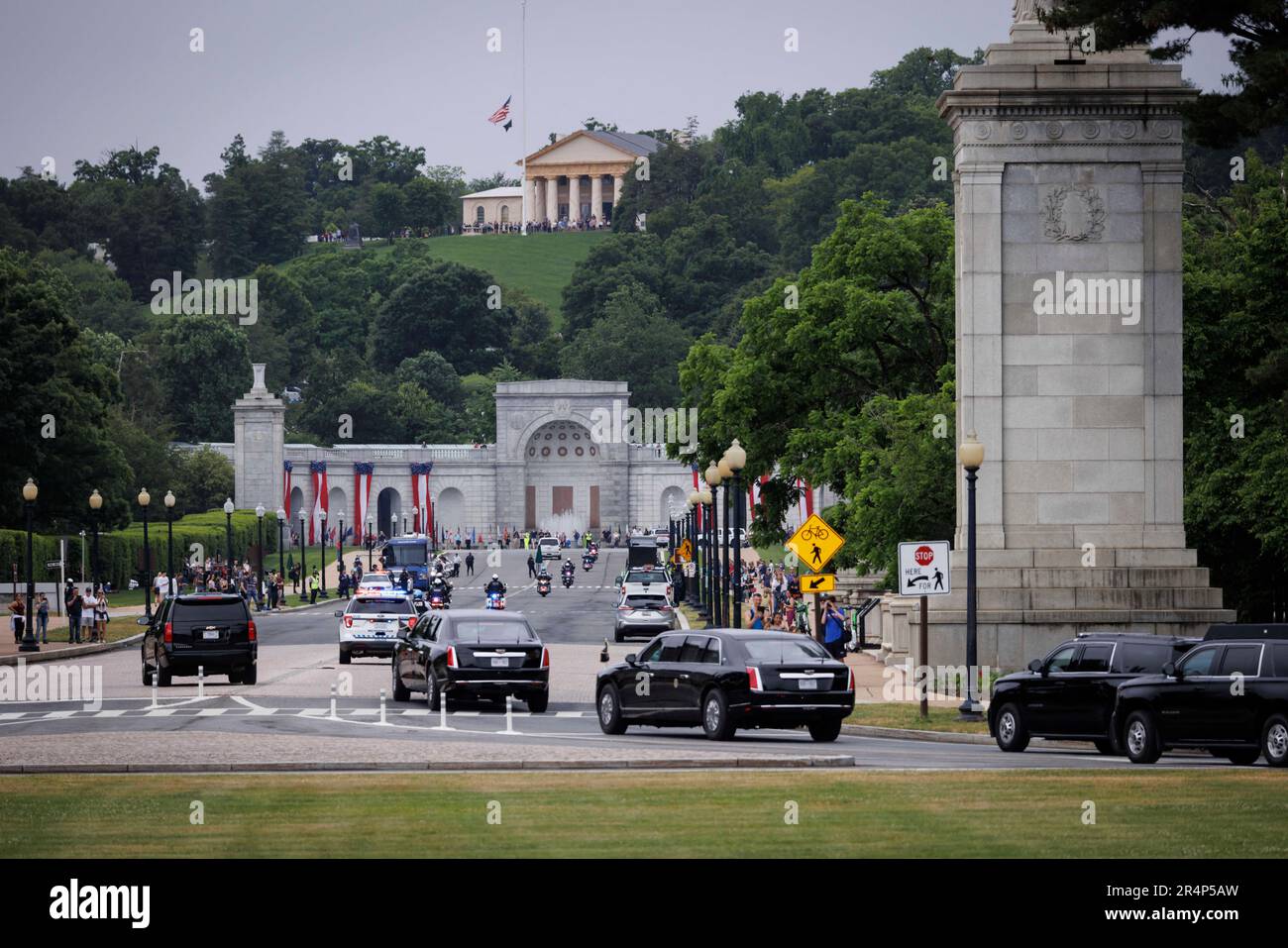 Washington, United States. 29th May, 2023. The Presidential motorcade ...