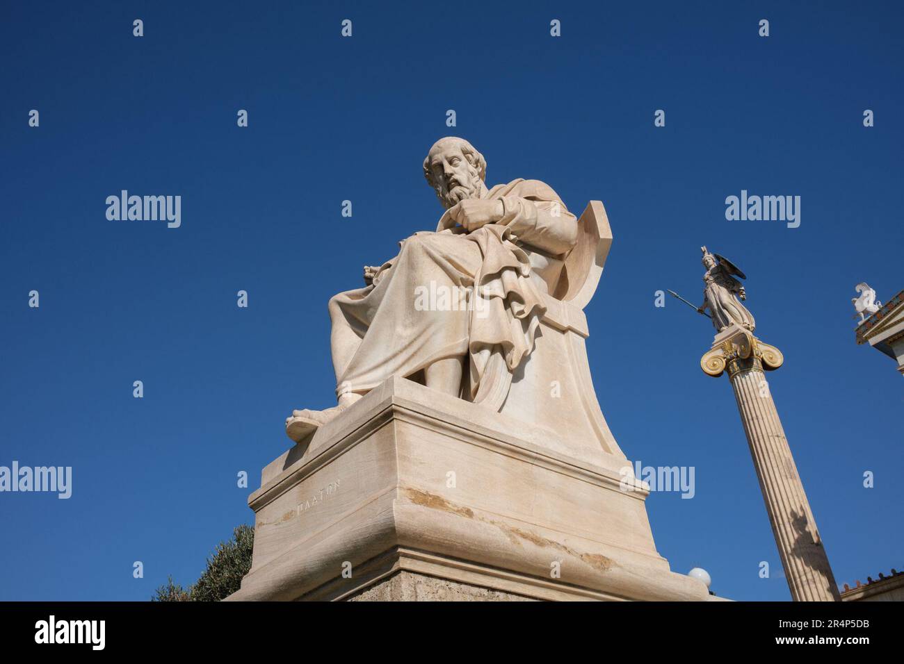 Statue of Plato outside the Academy of Athens, Greece Stock Photo - Alamy Statue of Plato outside the Academy of Athens, Greece Stock Photo - Alamy