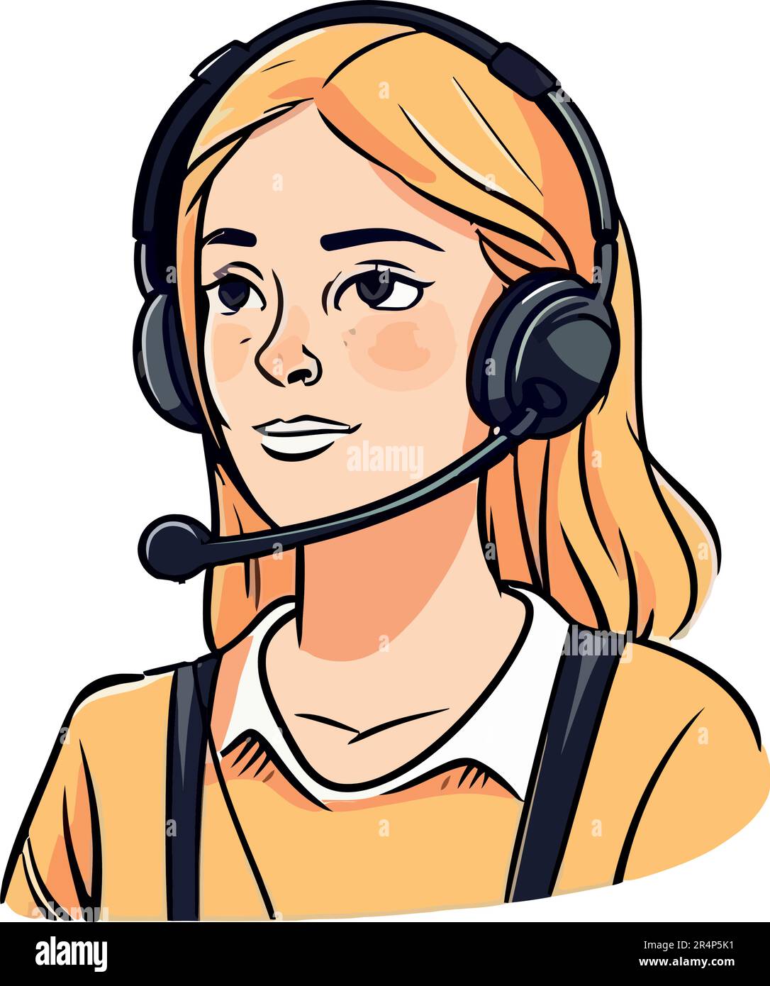 Cartoon businesswoman using hands hi-res stock photography and images ...