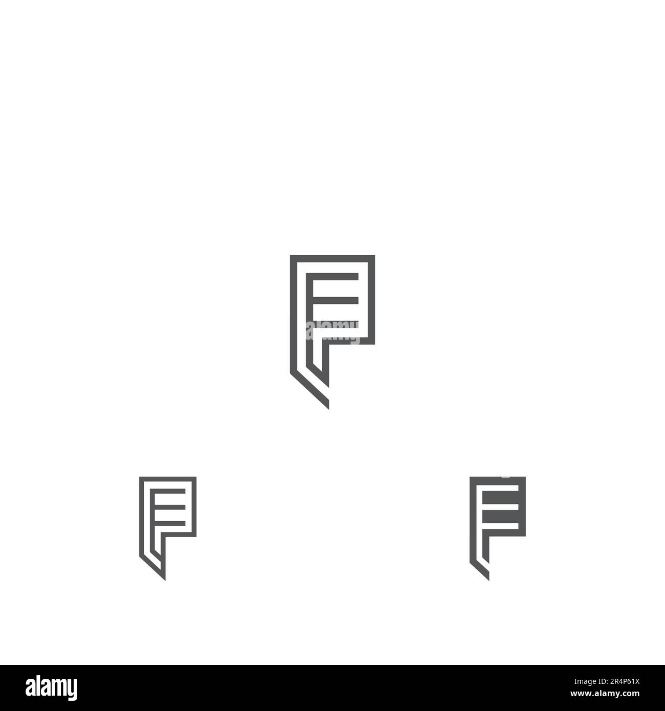 Alphabet letters Initials Monogram logo EP, PE, E and P Stock Vector ...