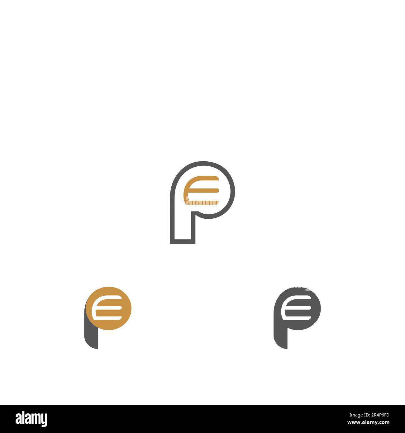 Alphabet letters Initials Monogram logo EP, PE, E and P Stock Vector ...