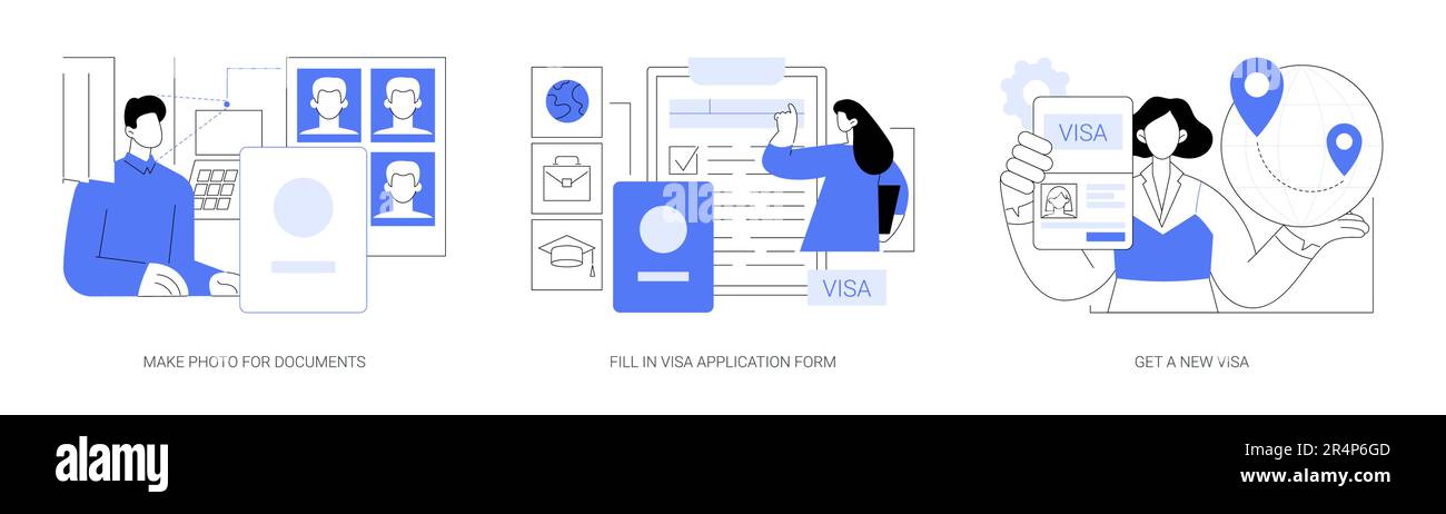 Entry permission abstract concept vector illustrations Stock Vector ...