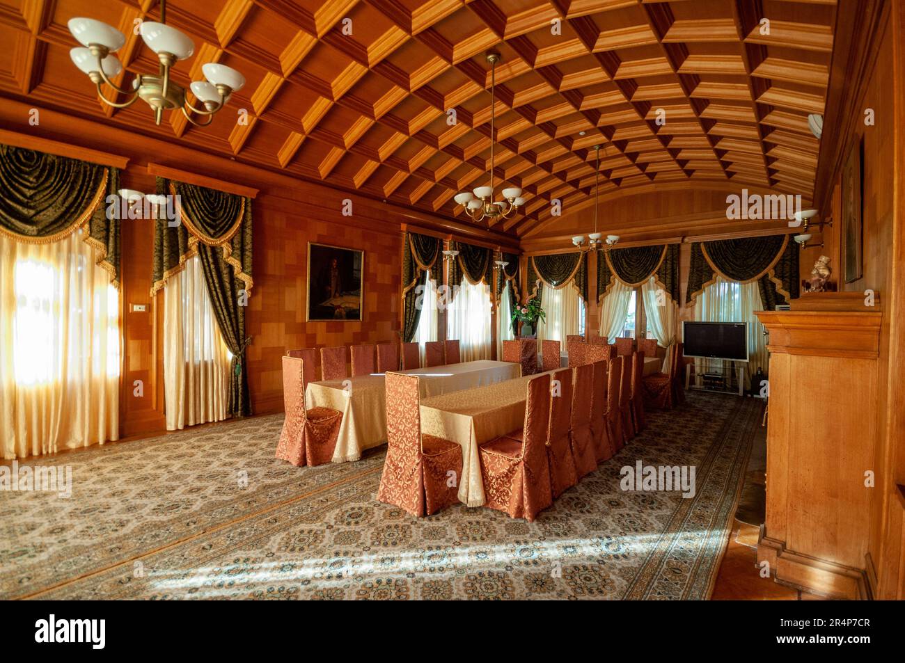 The Dining Room in Stalins Dacha, Sochi, Russia Stock Photo - Alamy