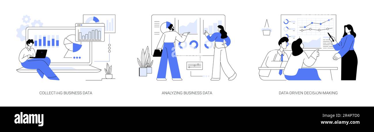 Statistics for business abstract concept vector illustrations Stock ...