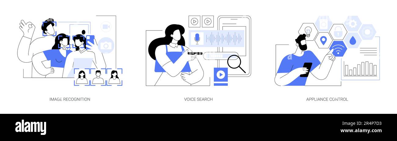 Machine Learning Abstract Concept Vector Illustrations Stock Vector Image And Art Alamy