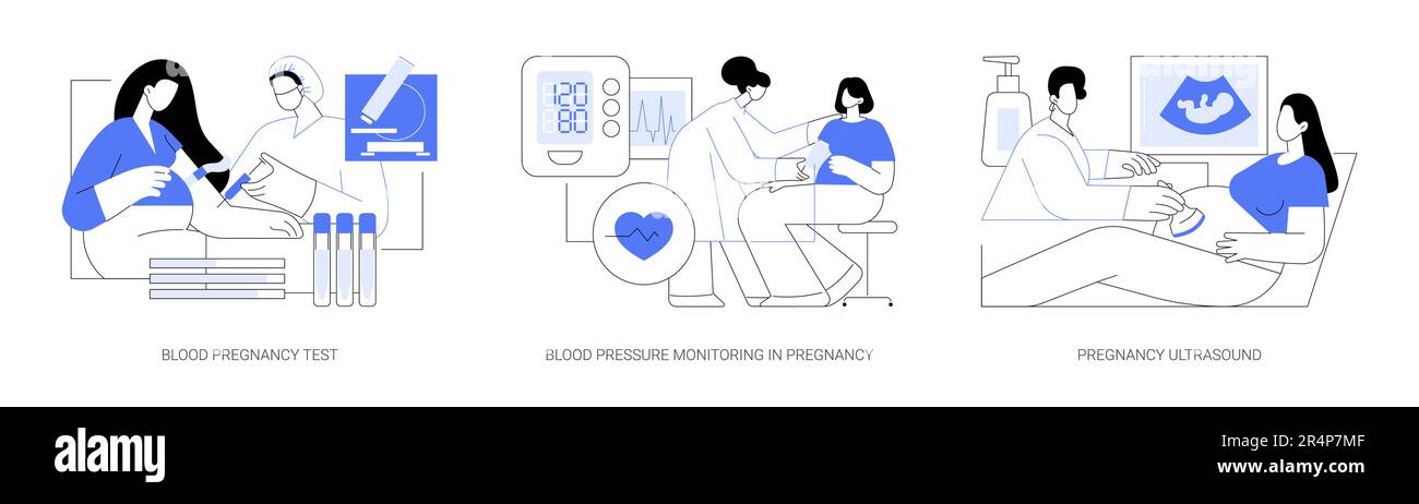Prenatal examination abstract concept vector illustrations Stock Vector ...